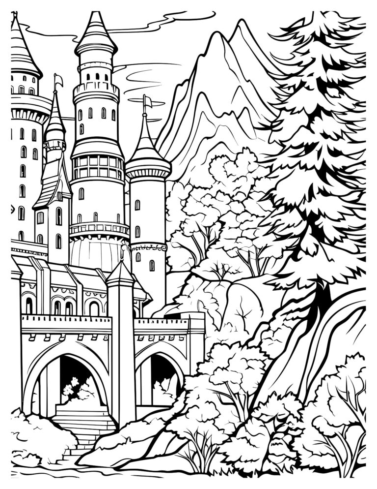 Magical Castle Coloring Pages: Enchanting Printable Sheets