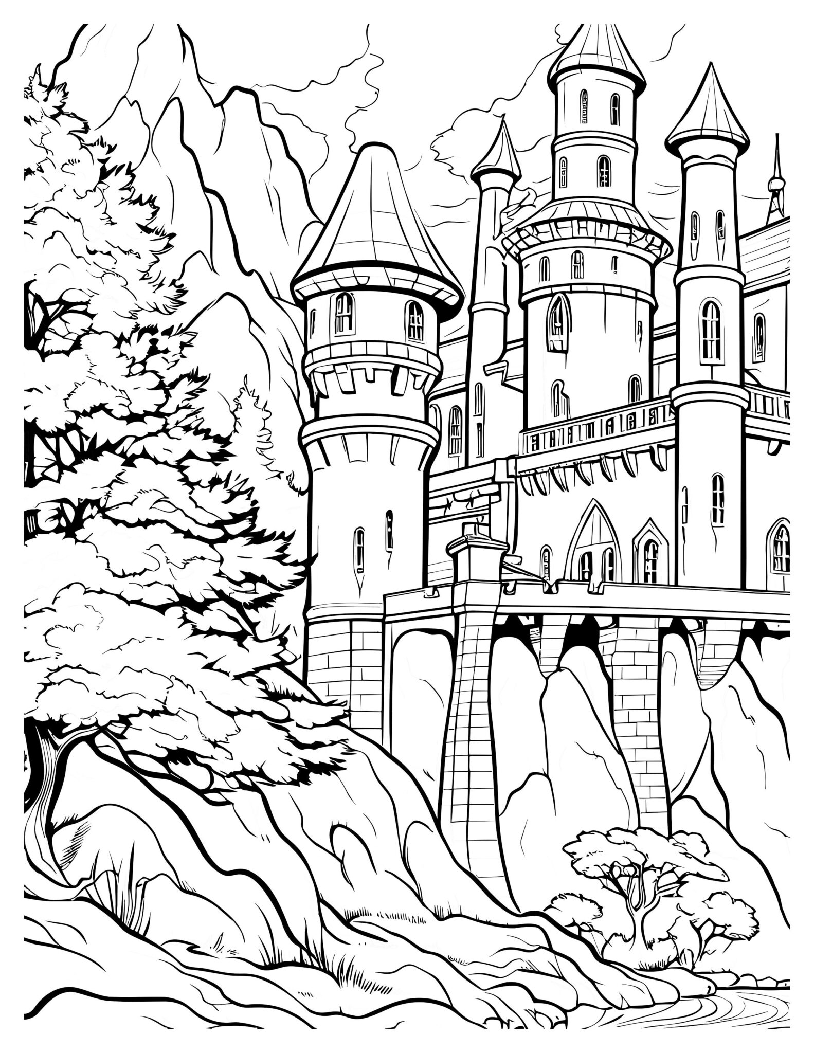 Magical Castle Coloring Pages: Enchanting Printable Sheets