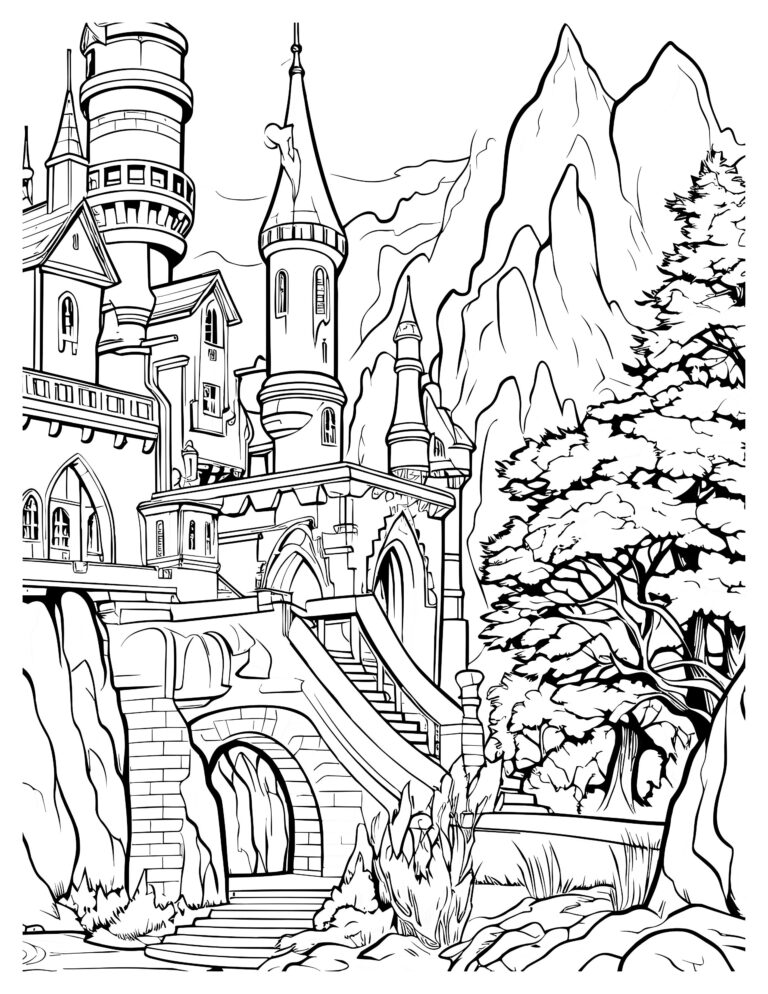 Magical Castle Coloring Pages: Enchanting Printable Sheets