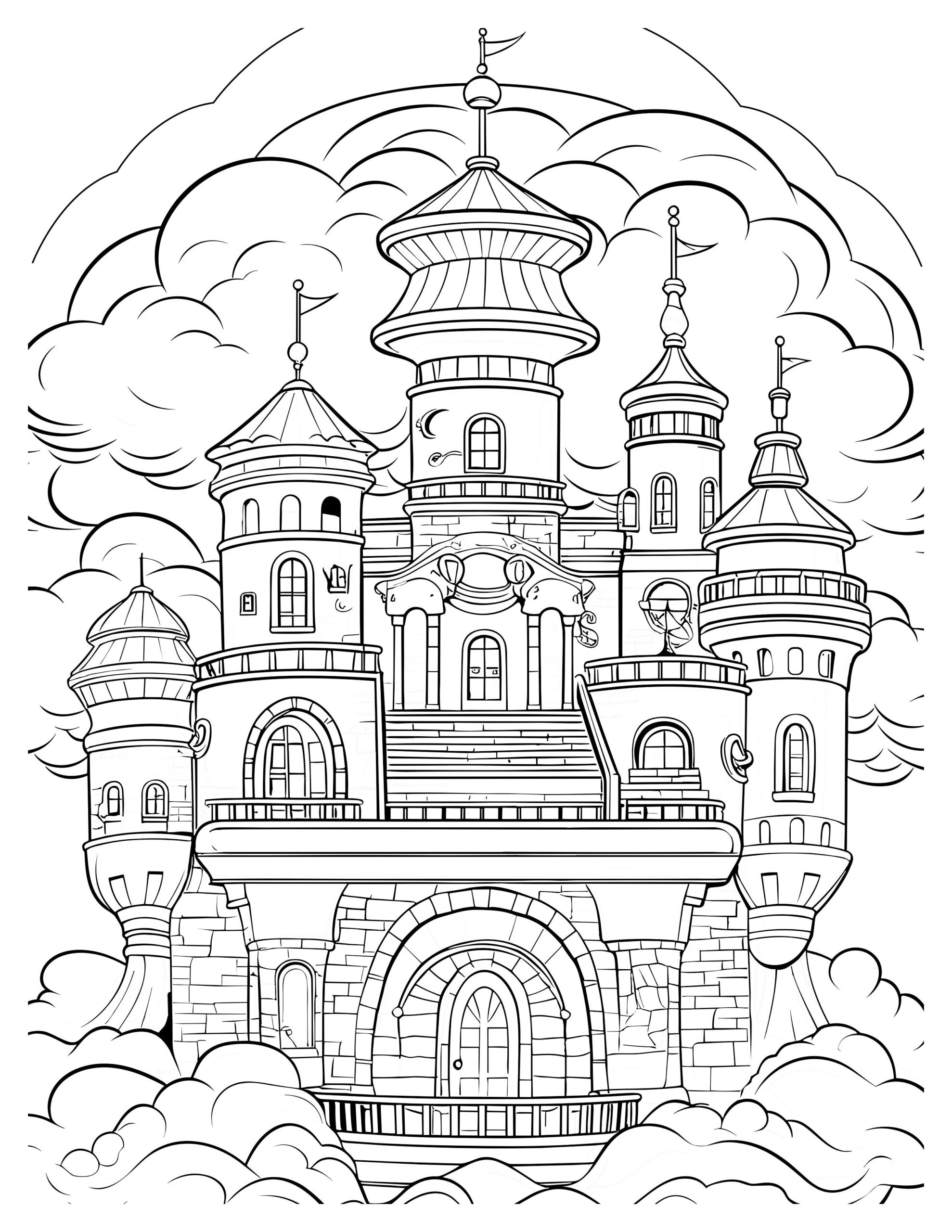 Magical Castle Coloring Pages: Enchanting Printable Sheets