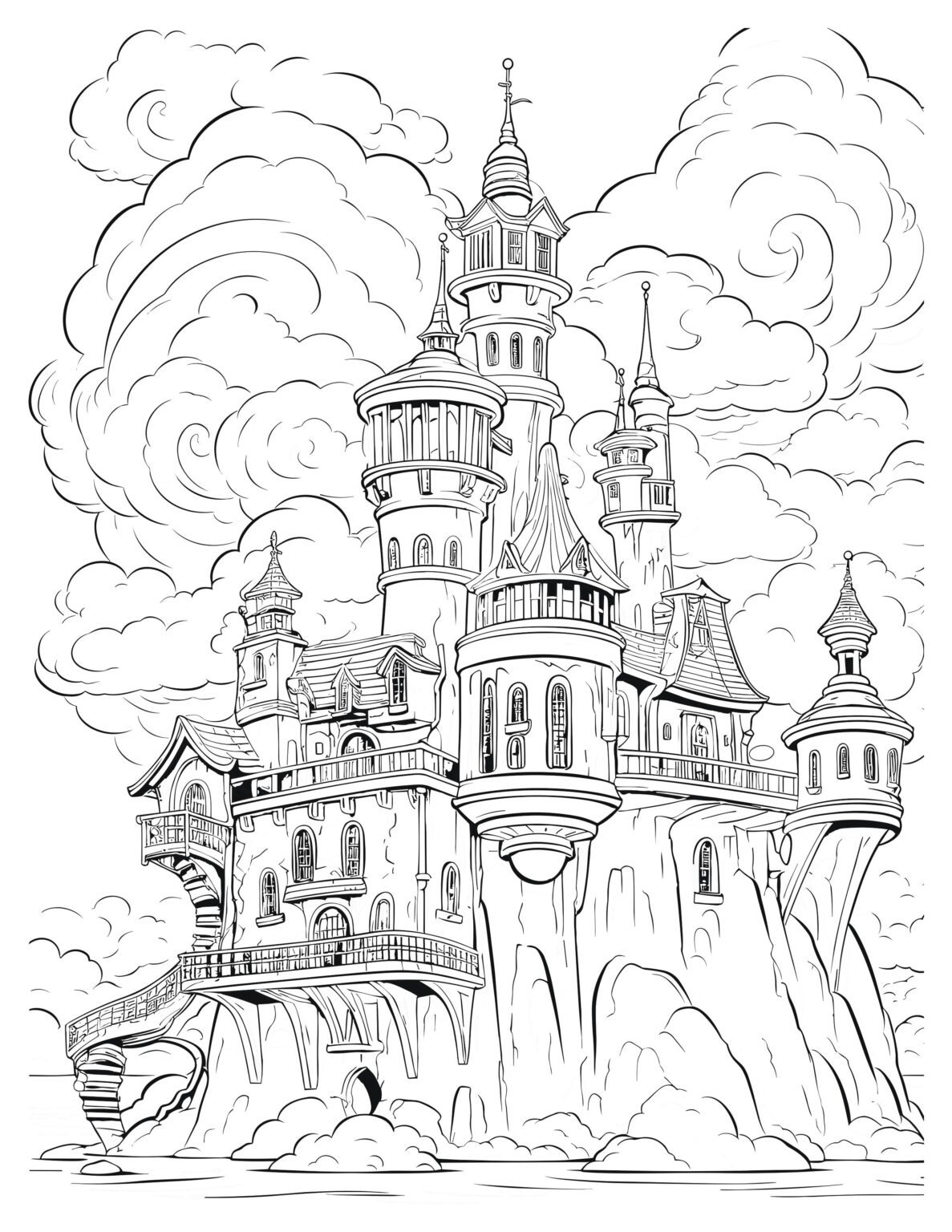 Magical Castle Coloring Pages: Enchanting Printable Sheets
