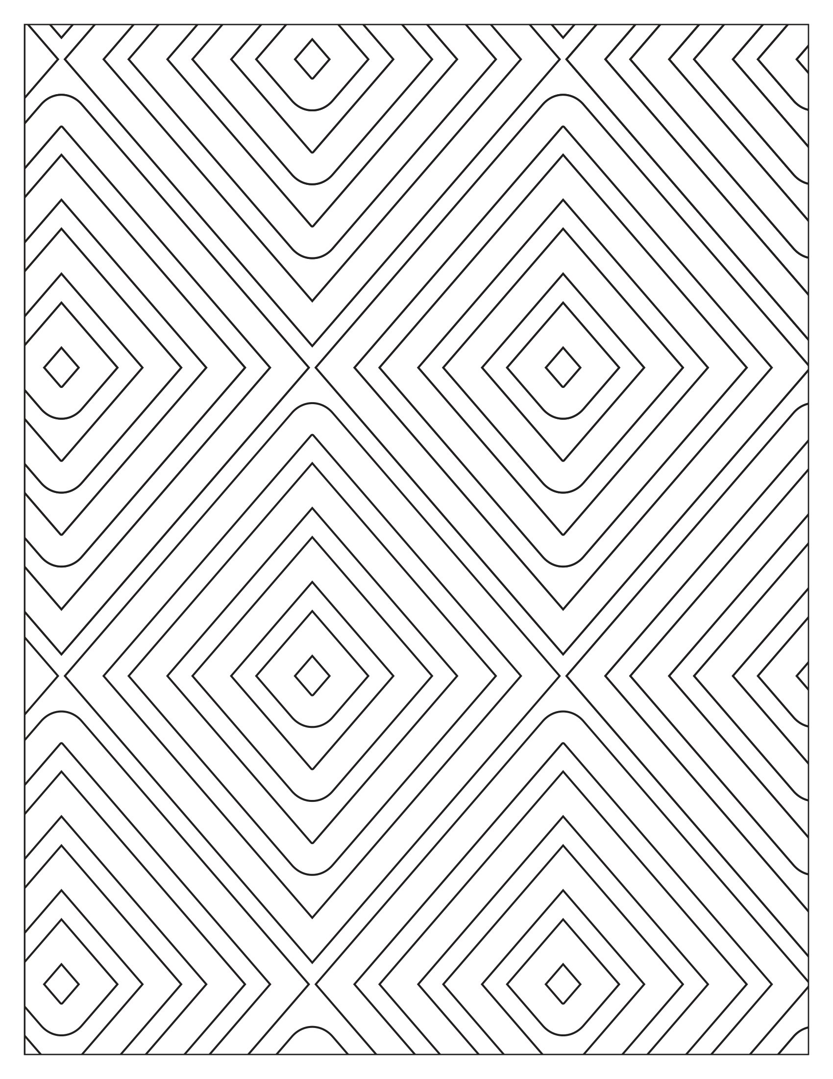 Mosaic Marvel Coloring Pages | Dive into Intricate Designs