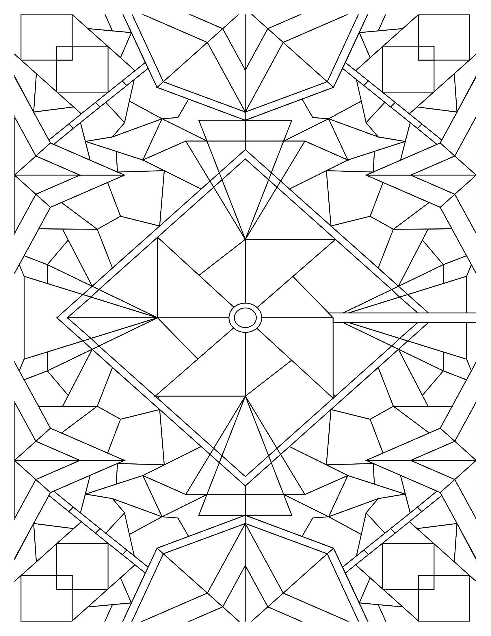 Mosaic Marvel Coloring Pages | Dive into Intricate Designs