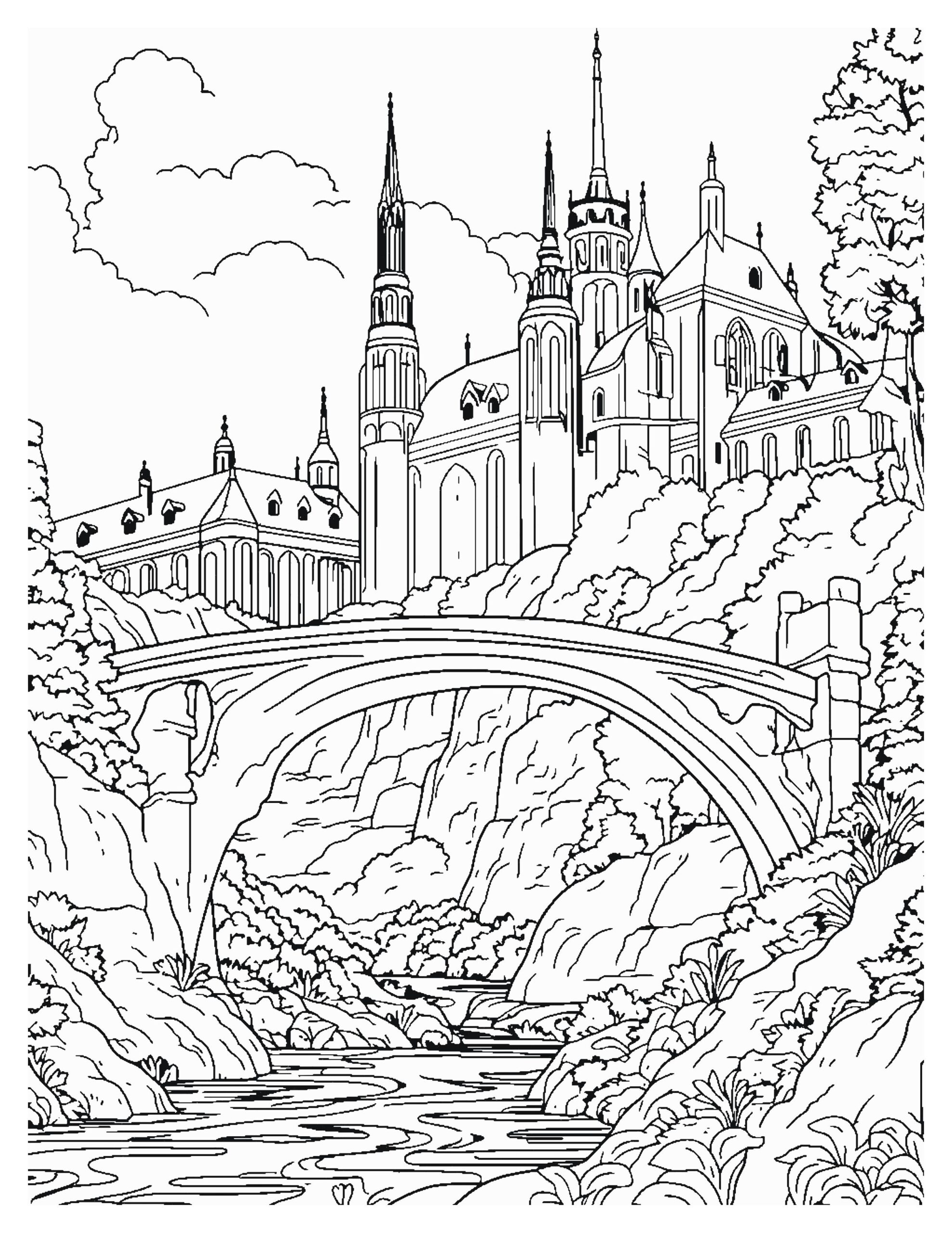 Magical Castle Coloring Pages: Enchanting Printable Sheets