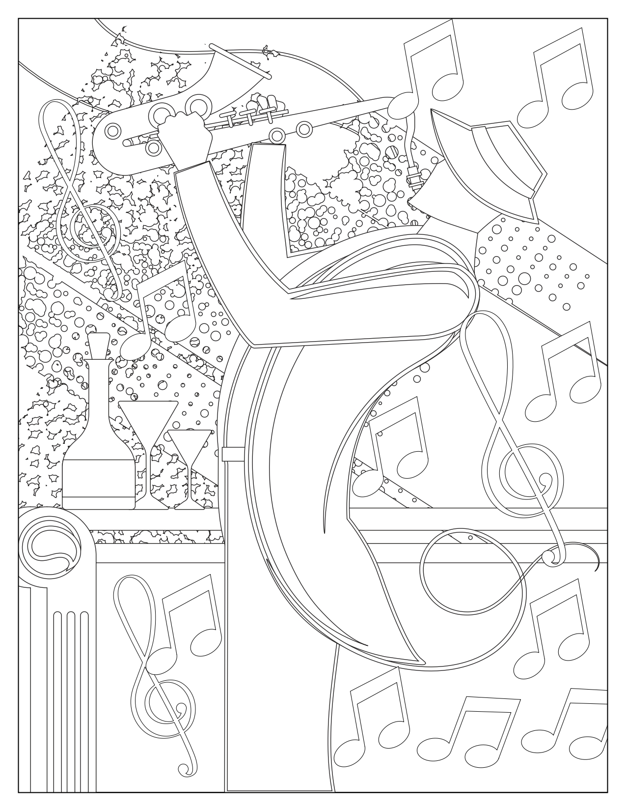 Jazz Inspirations Coloring Pages: Explore Musical Art