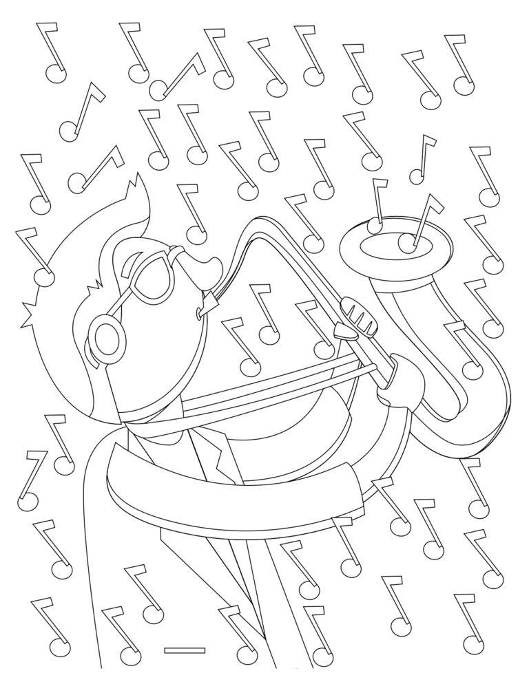 Jazz Inspirations Coloring Pages: Explore Musical Art