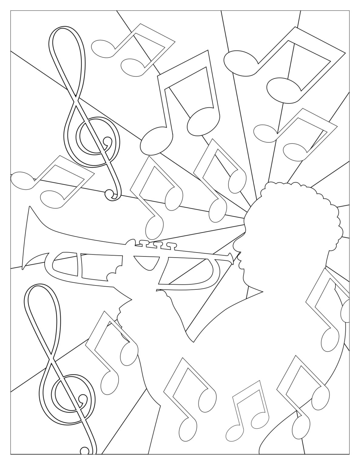 Jazz Inspirations Coloring Pages: Explore Musical Art