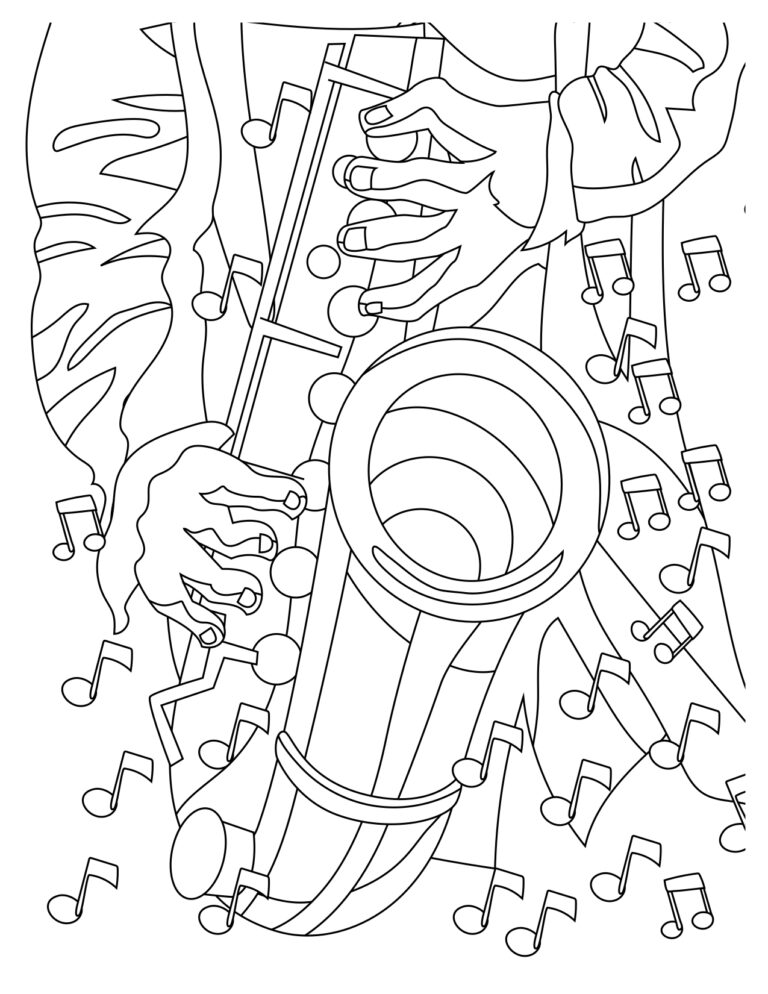 Jazz Inspirations Coloring Pages: Explore Musical Art