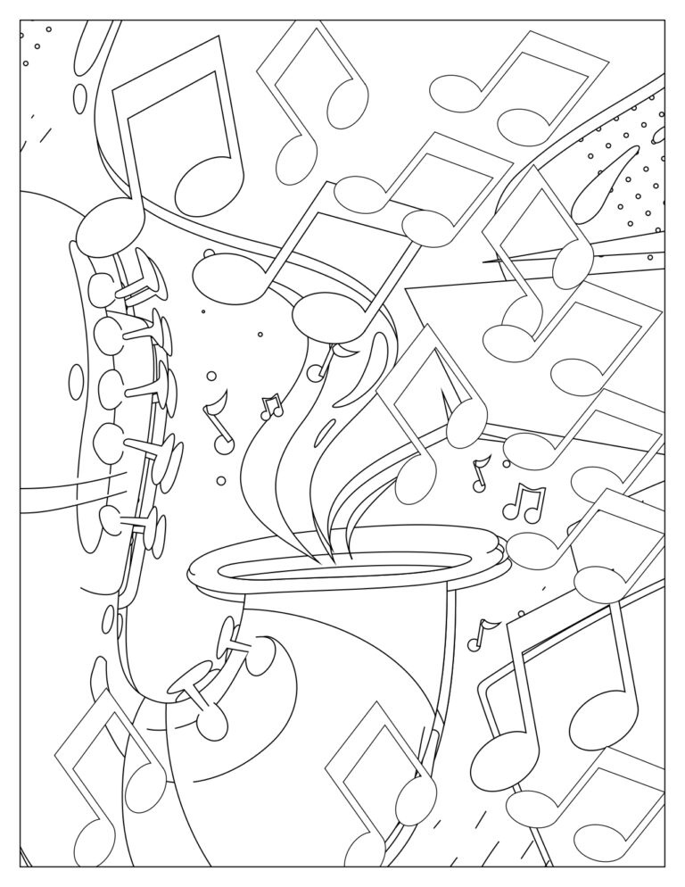 Jazz Inspirations Coloring Pages: Explore Musical Art