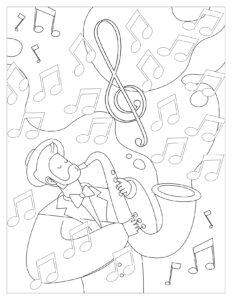 Jazz Inspirations Coloring Pages: Explore Musical Art