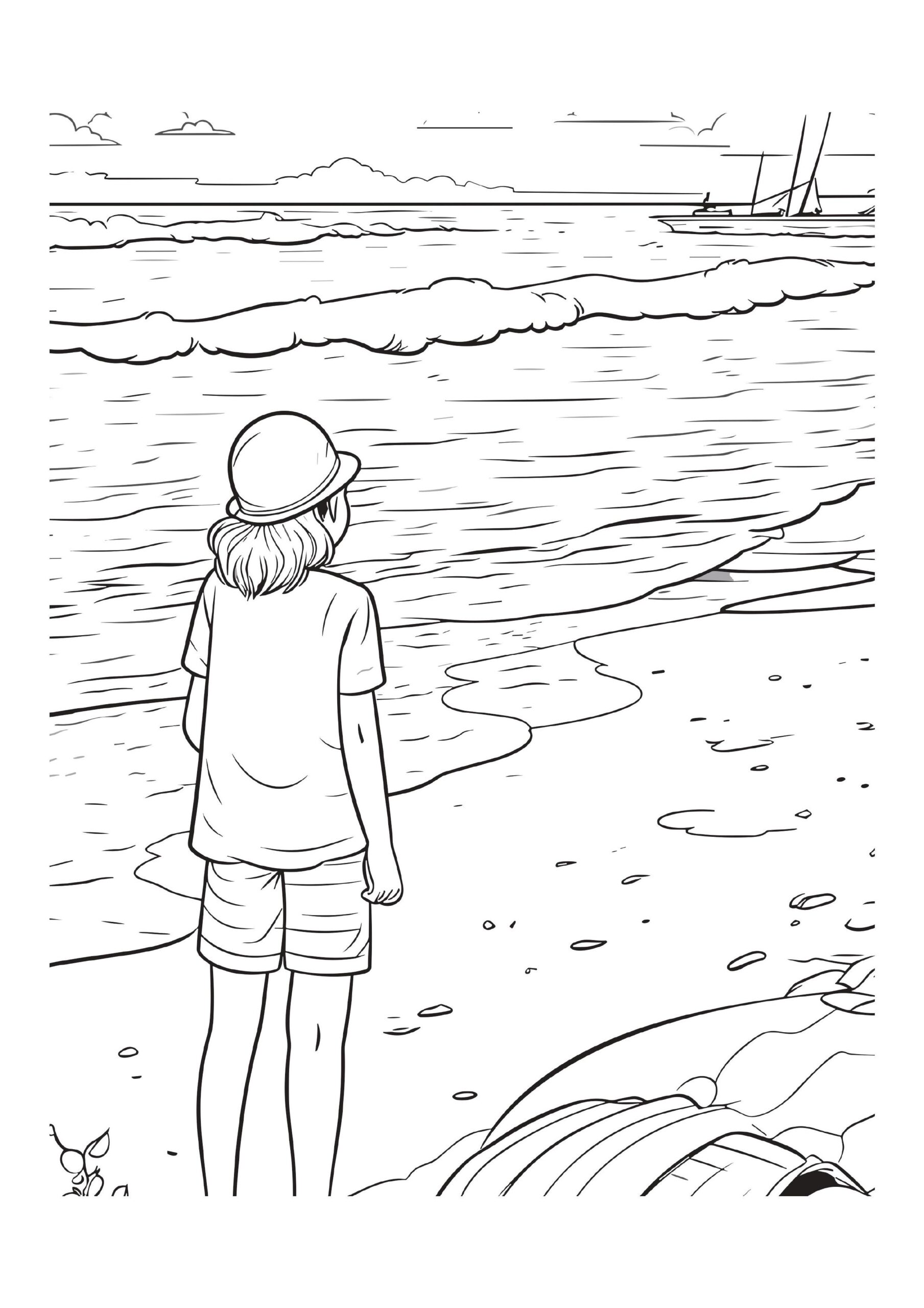 Blissful Scenes Coloring Pages: Serenity in Every Stroke