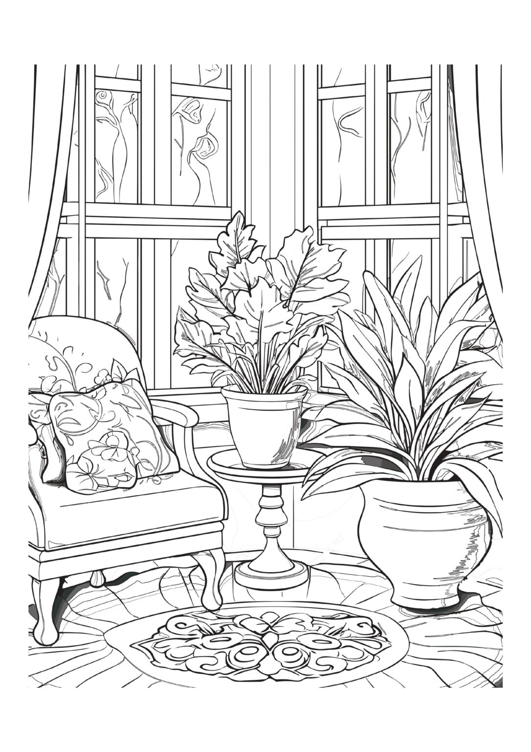 Blissful Scenes Coloring Pages: Serenity in Every Stroke