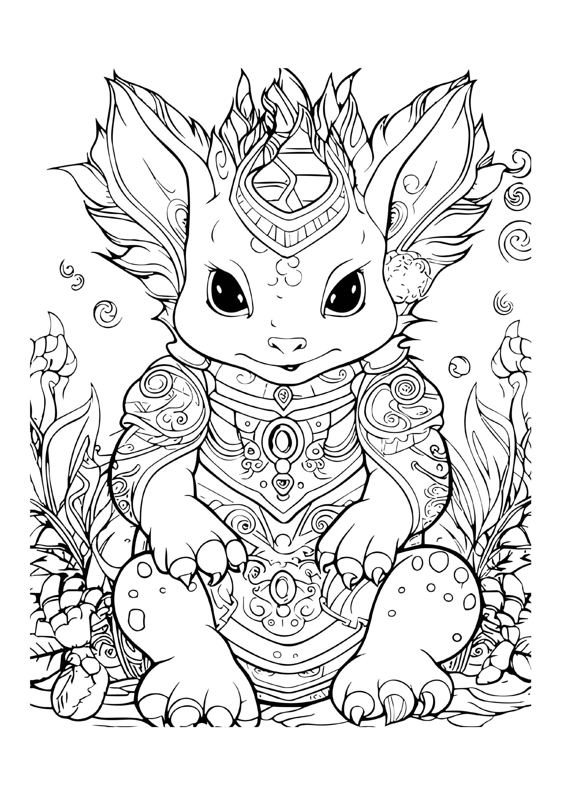 Whimsical Animal Portrait Coloring Pages I Creativity Unleashed