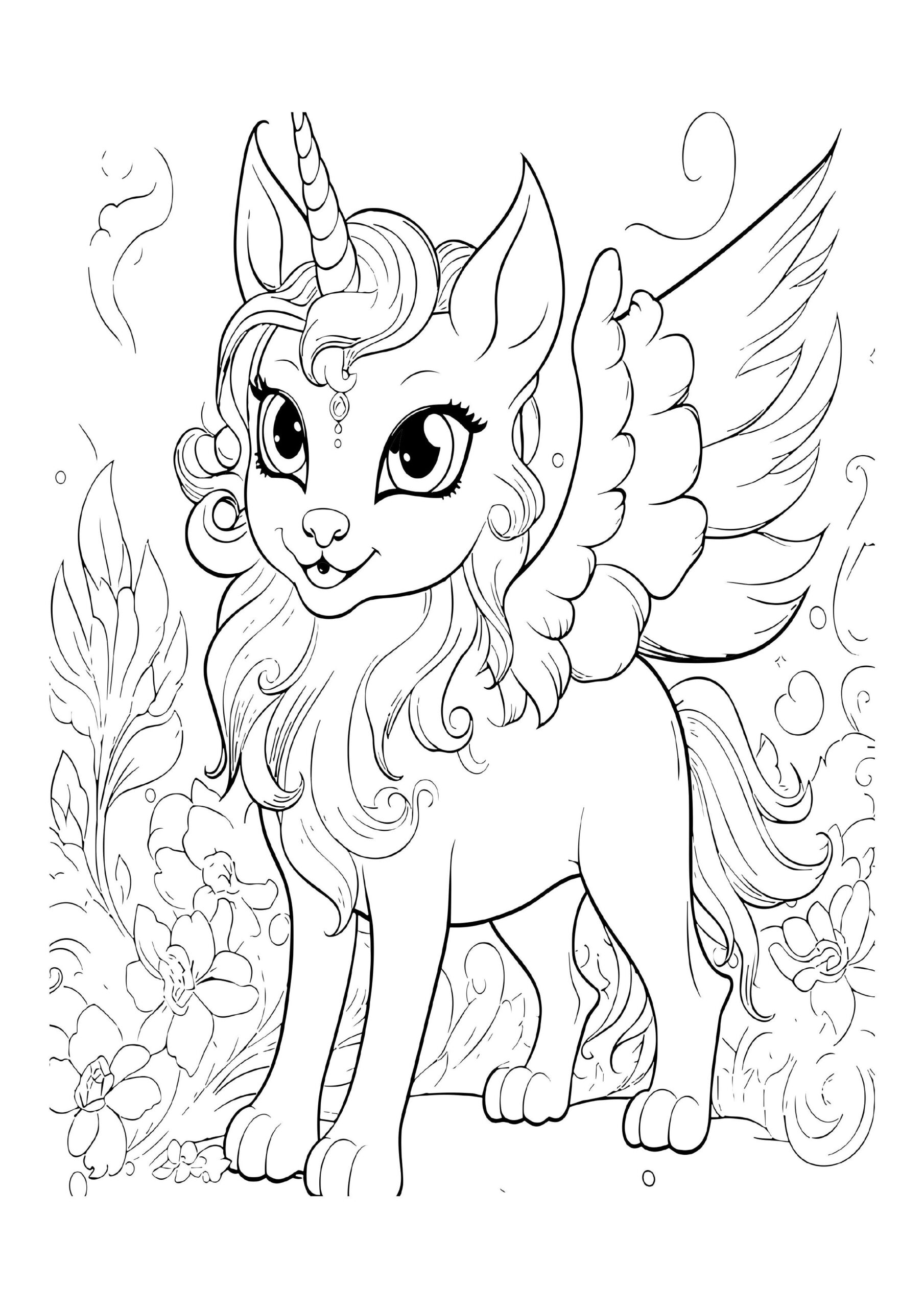 Whimsical Animal Portrait Coloring Pages I Creativity Unleashed