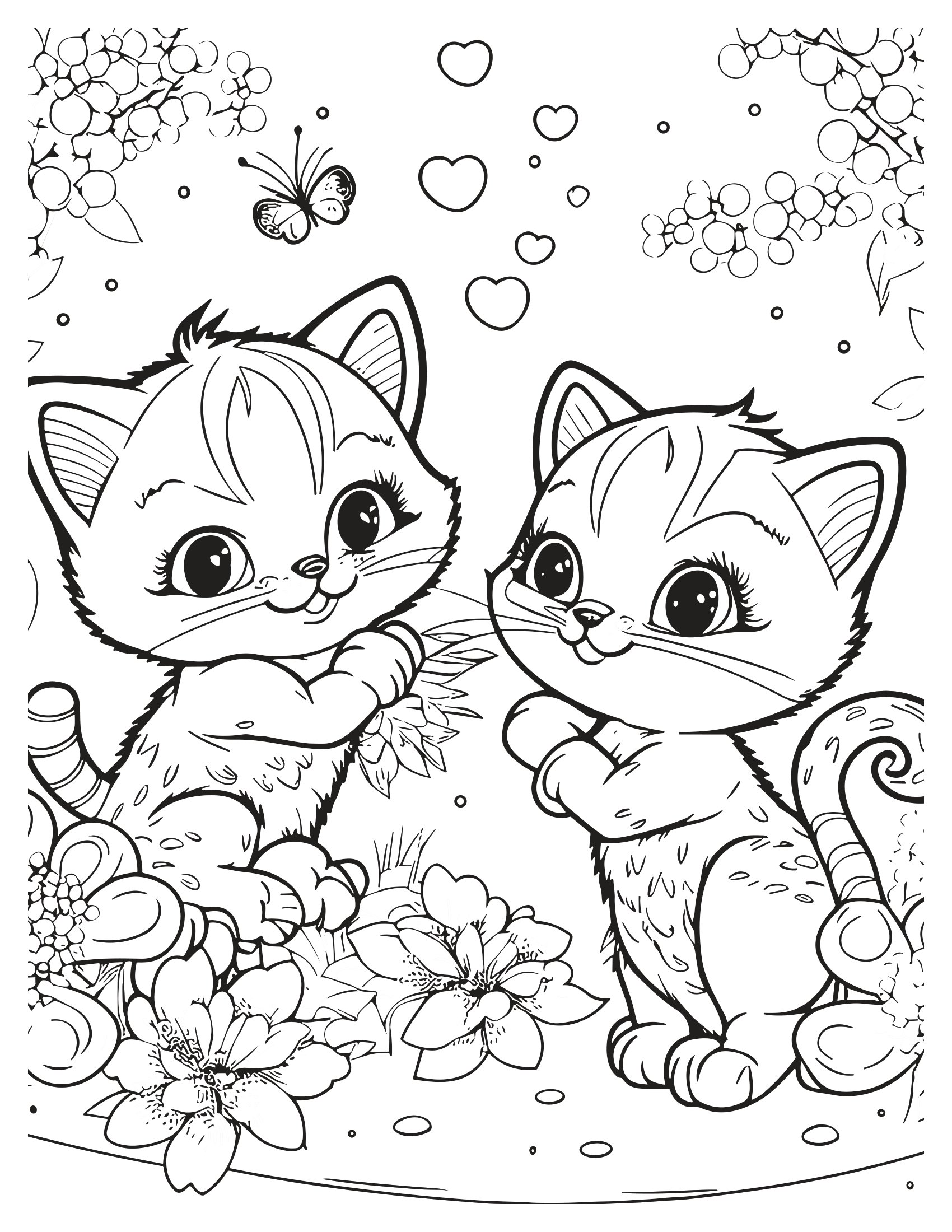 Kittens Galore Coloring Pages: Adorable Designs For Cat Lovers