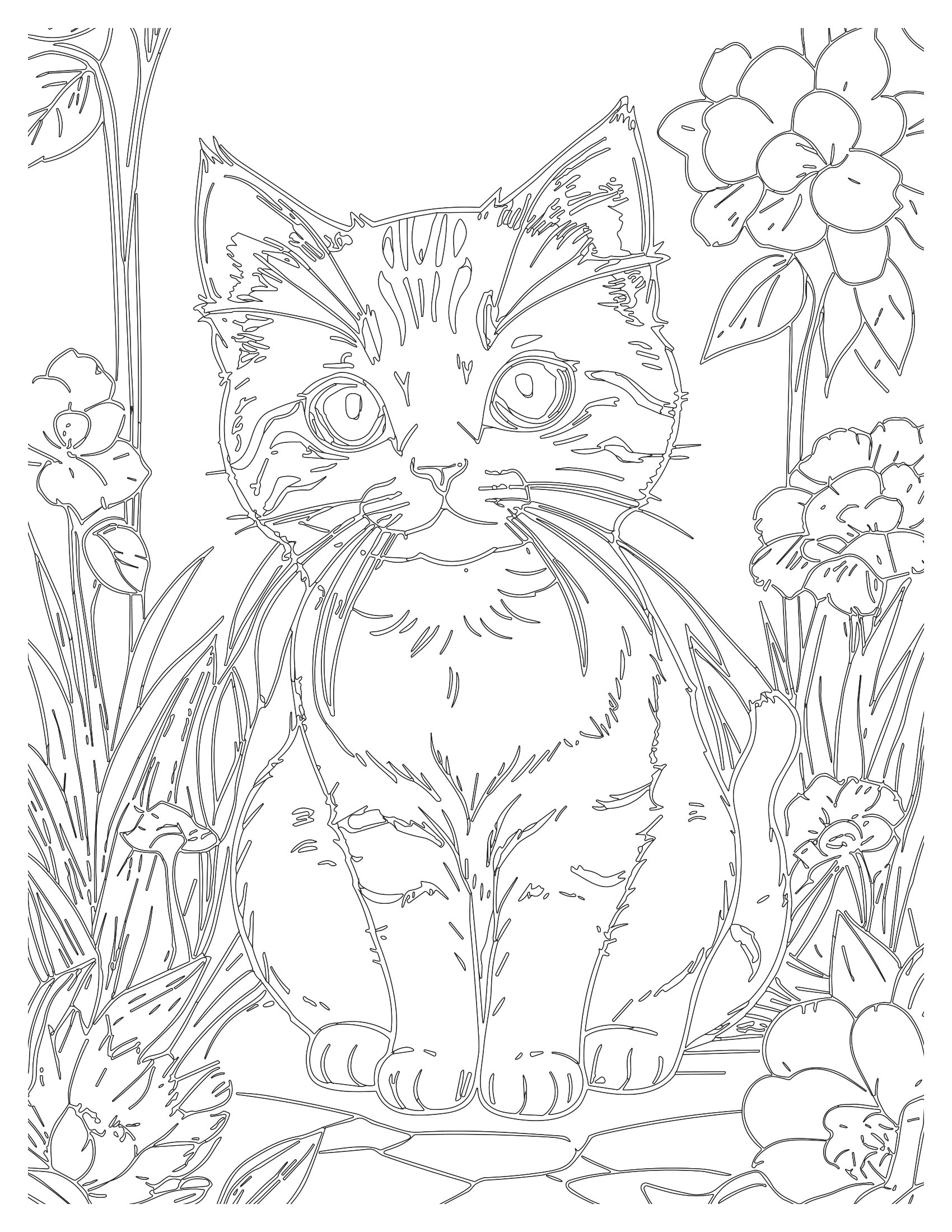 Kittens Galore Coloring Pages: Adorable Designs For Cat Lovers