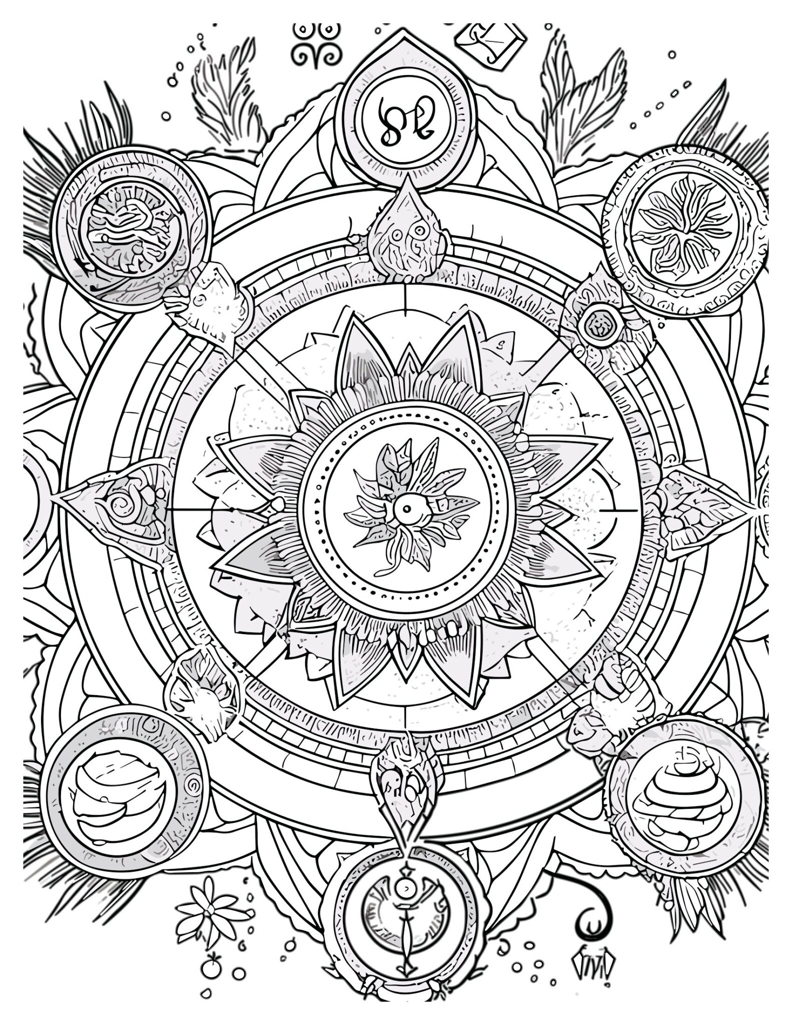 Celestial Harmony Coloring Pages: Explore Cosmic Designs
