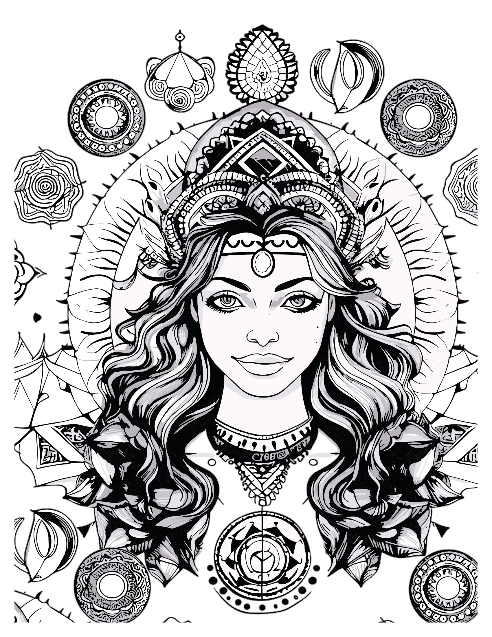 Celestial Harmony Coloring Pages: Explore Cosmic Designs