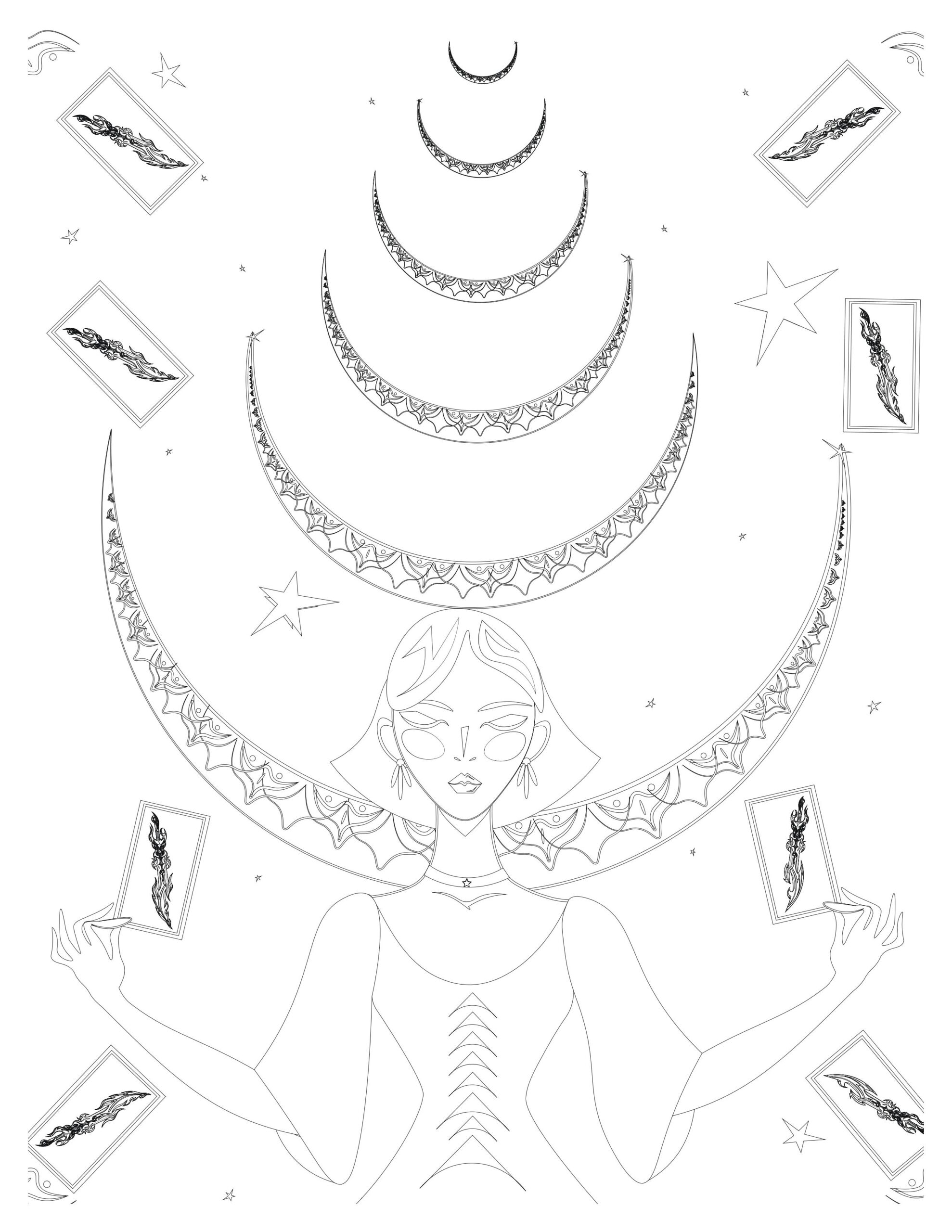 Tarot Magic Coloring Pages I Explore Mystical Worlds