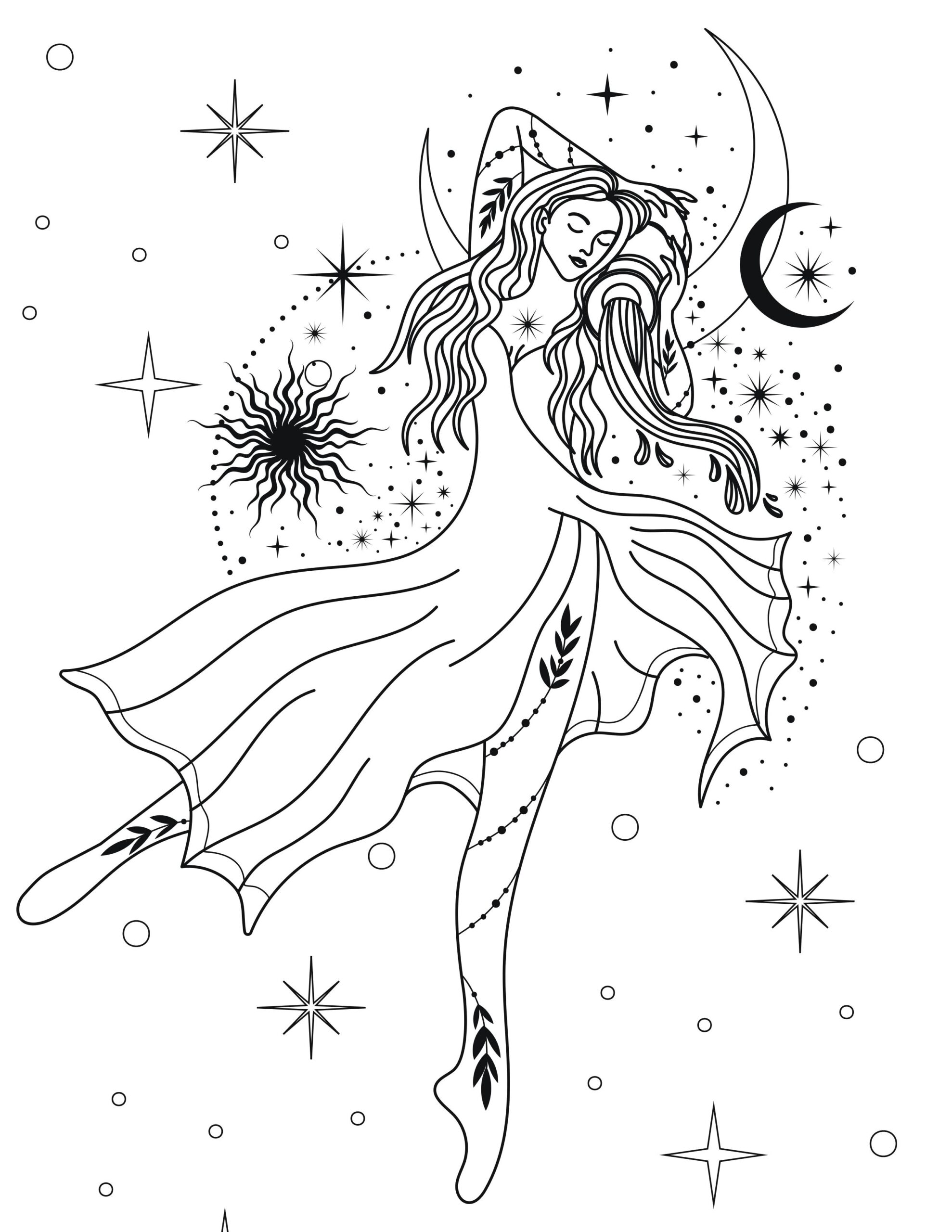 Tarot Magic Coloring Pages I Explore Mystical Worlds