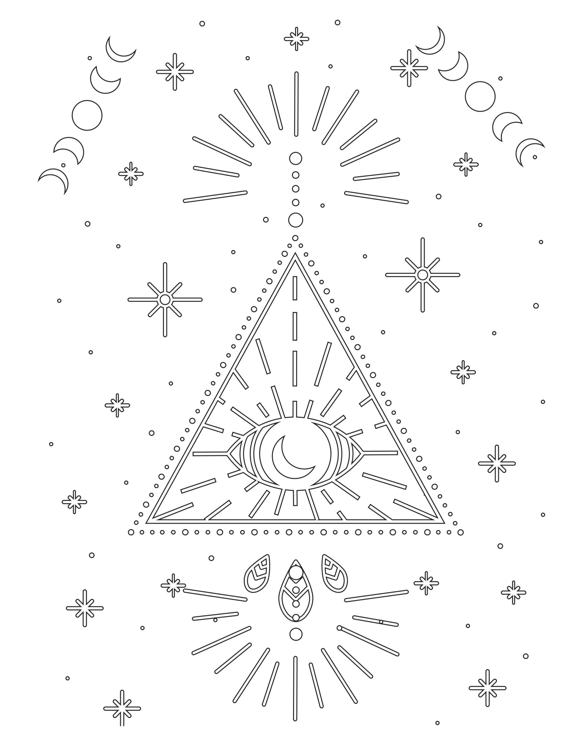Tarot Magic Coloring Pages I Explore Mystical Worlds