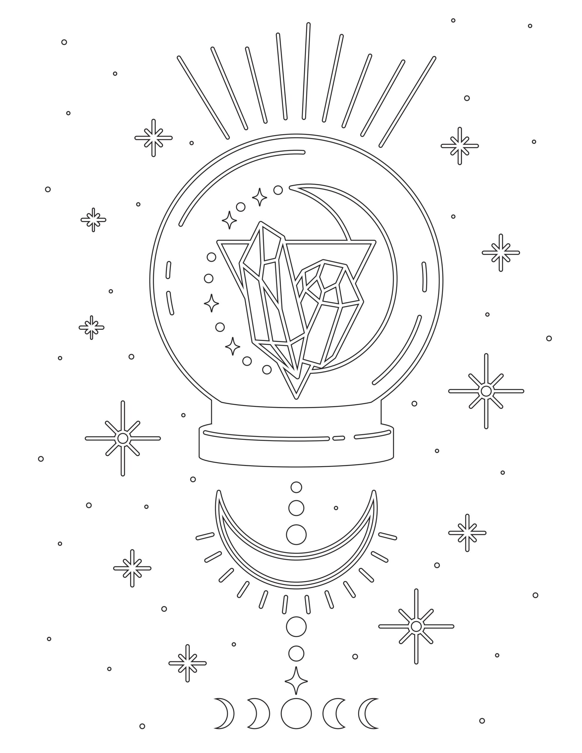 Tarot Magic Coloring Pages I Explore Mystical Worlds