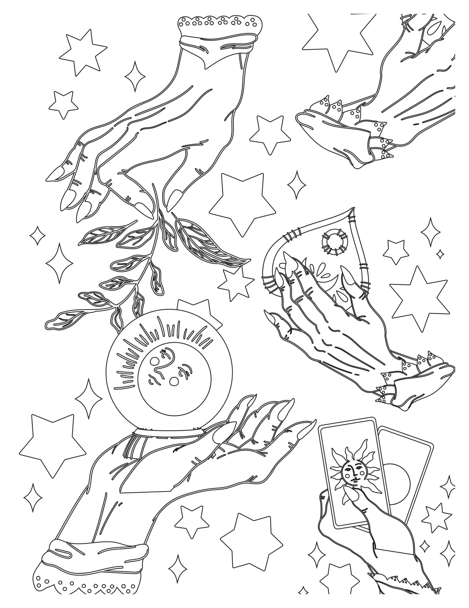 Tarot Magic Coloring Pages I Explore Mystical Worlds