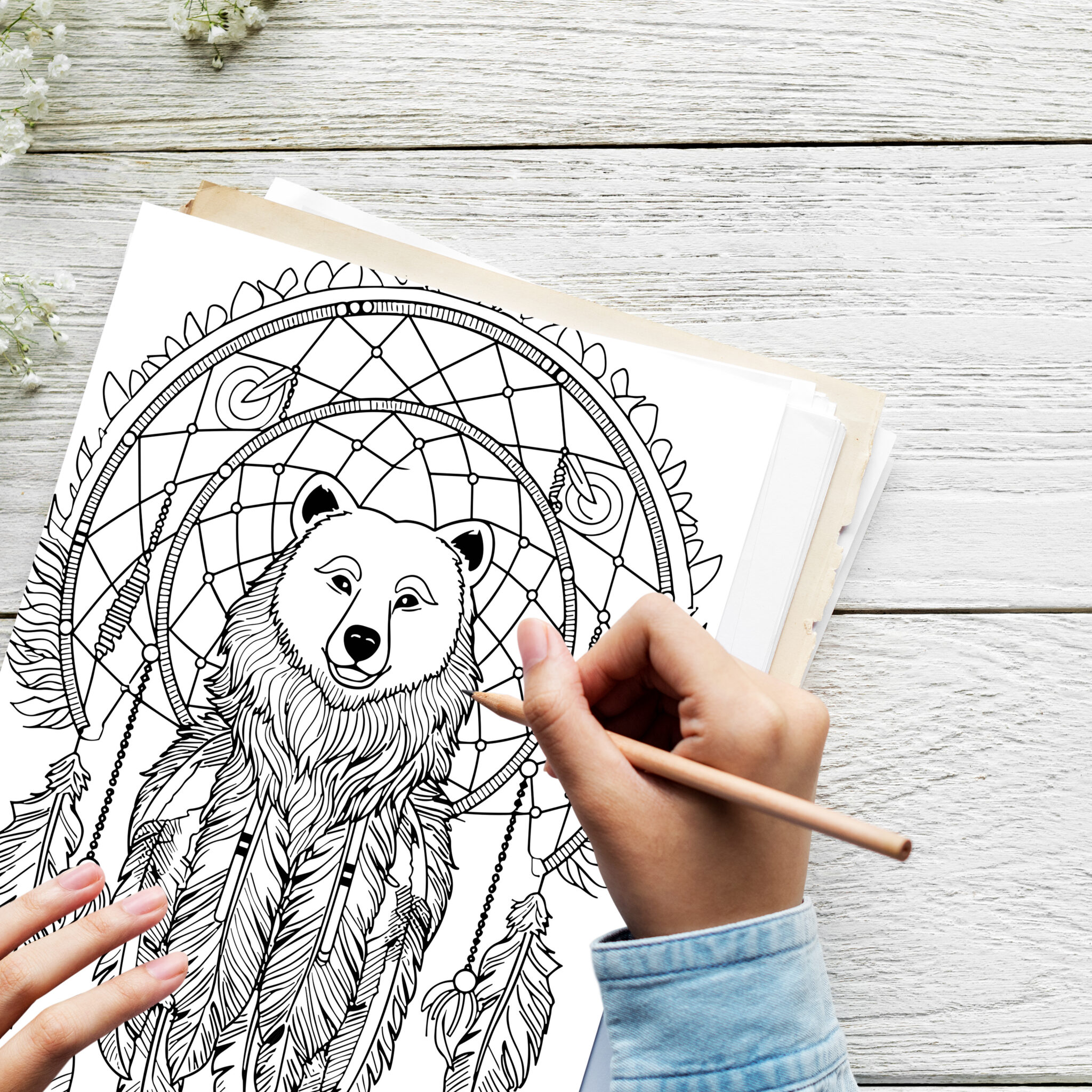Dream Catcher Magic Coloring Pages I Capture Dreams in Color