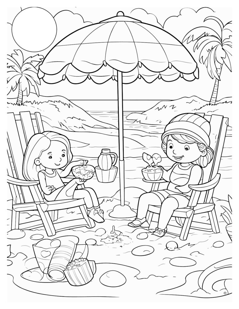 Fun In The Sun Coloring Pages: Brighten Your Day