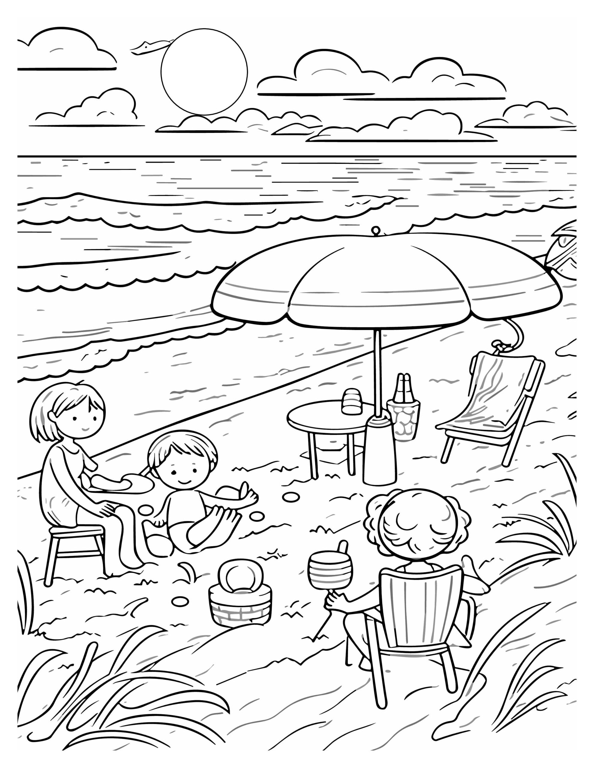 Fun In The Sun Coloring Pages: Brighten Your Day