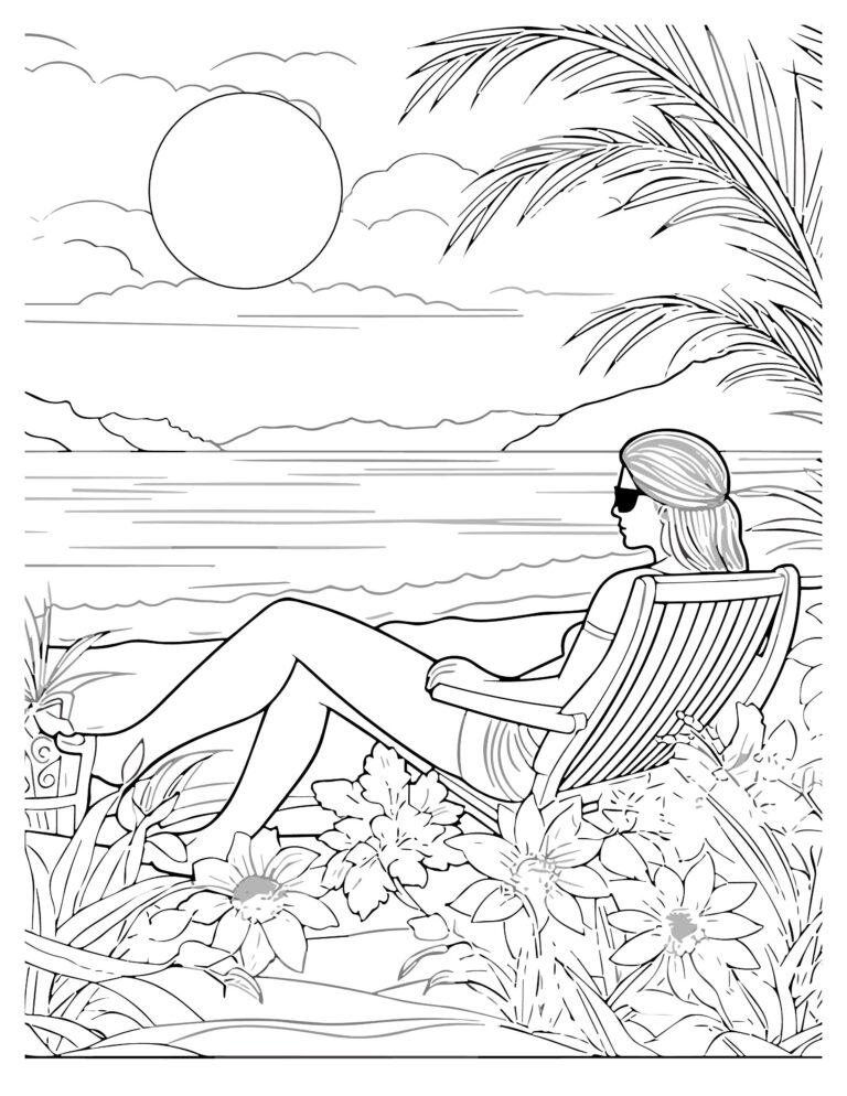 Fun In The Sun Coloring Pages: Brighten Your Day