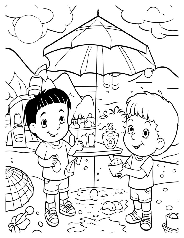 Fun In The Sun Coloring Pages: Brighten Your Day