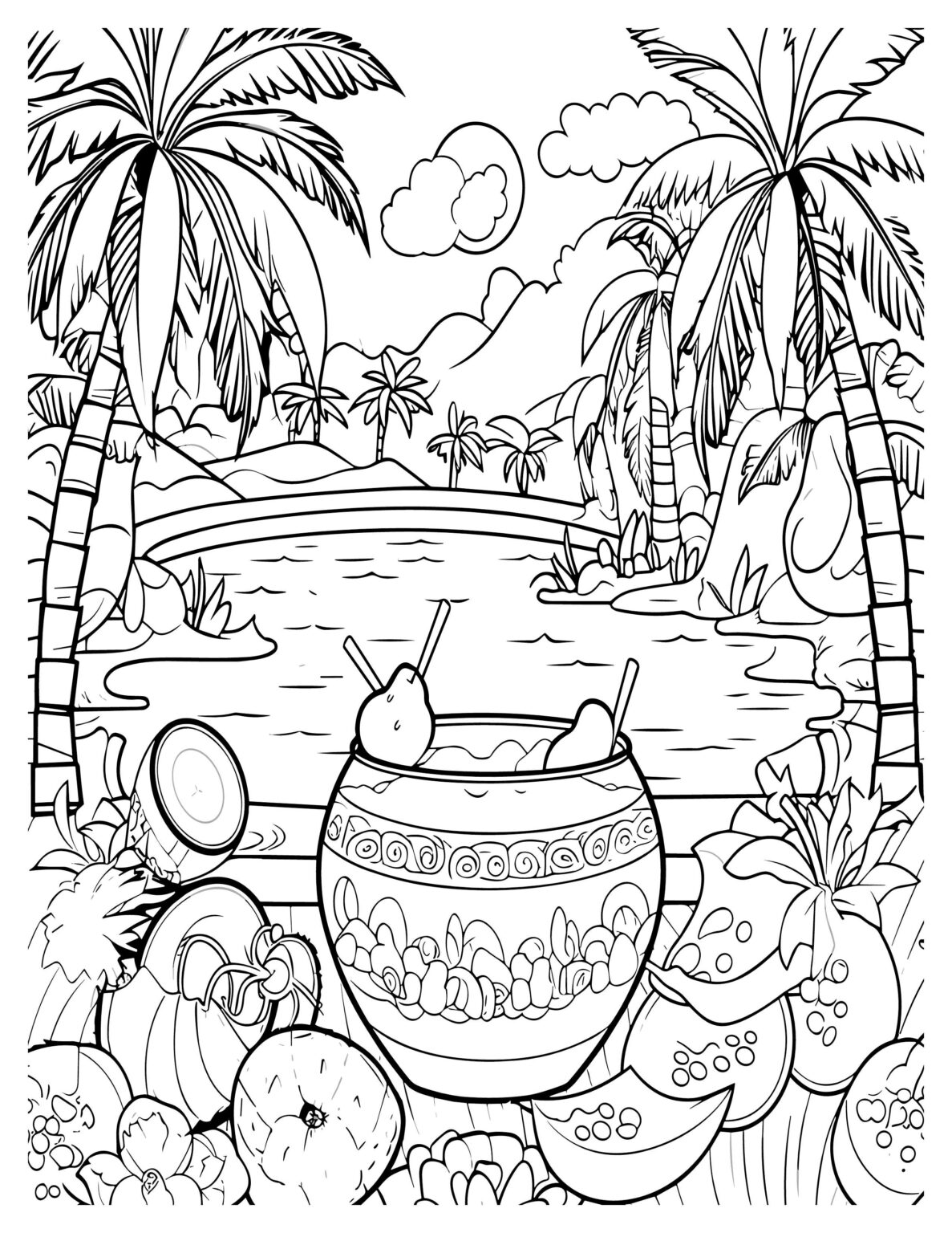 Fun In The Sun Coloring Pages: Brighten Your Day