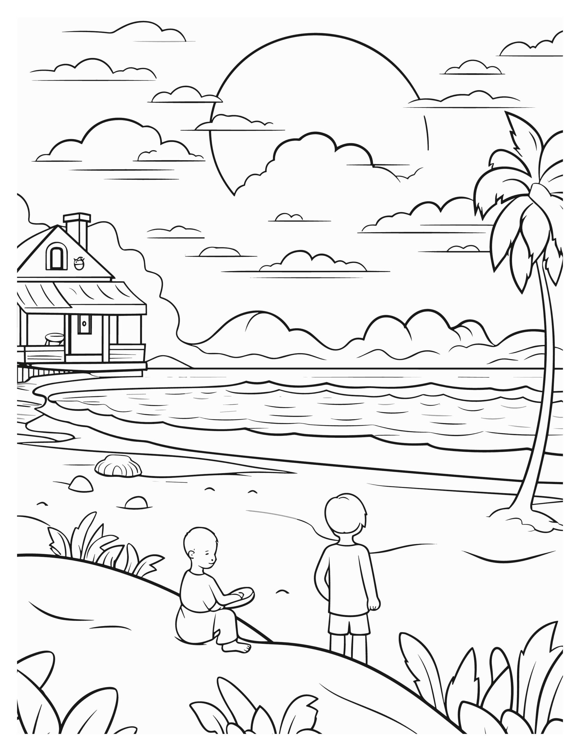 Fun In The Sun Coloring Pages: Brighten Your Day