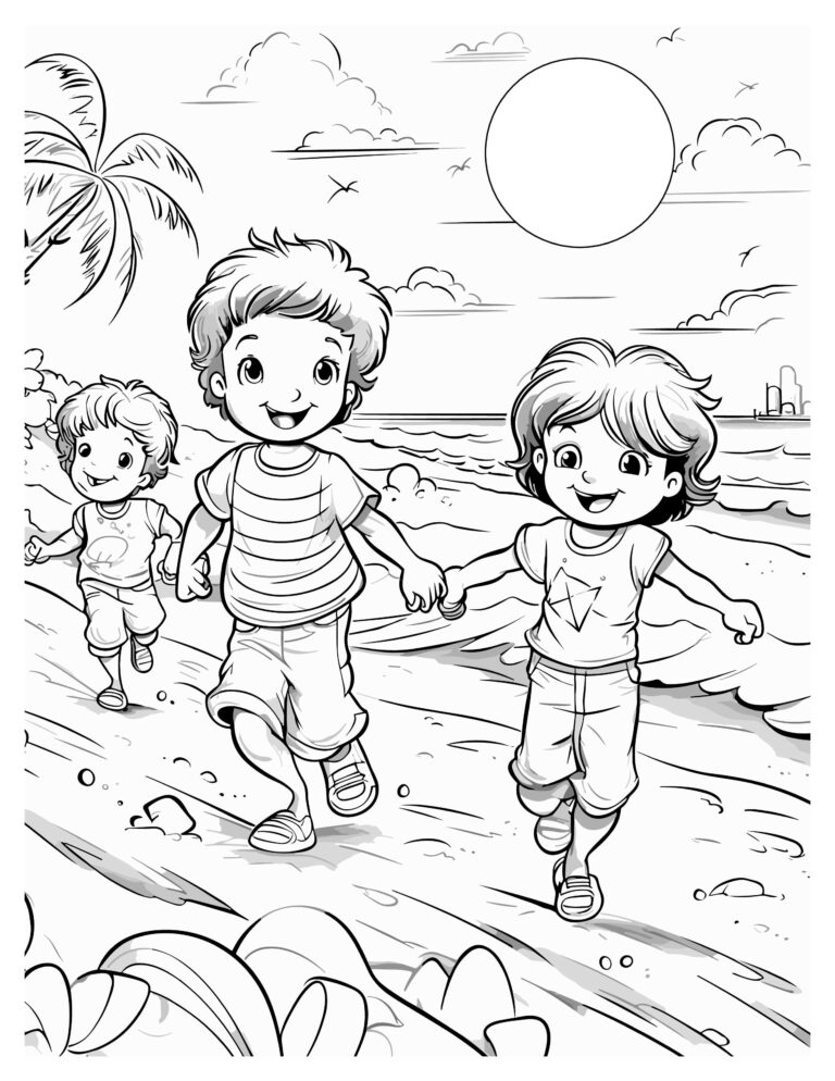 Fun In The Sun Coloring Pages: Brighten Your Day