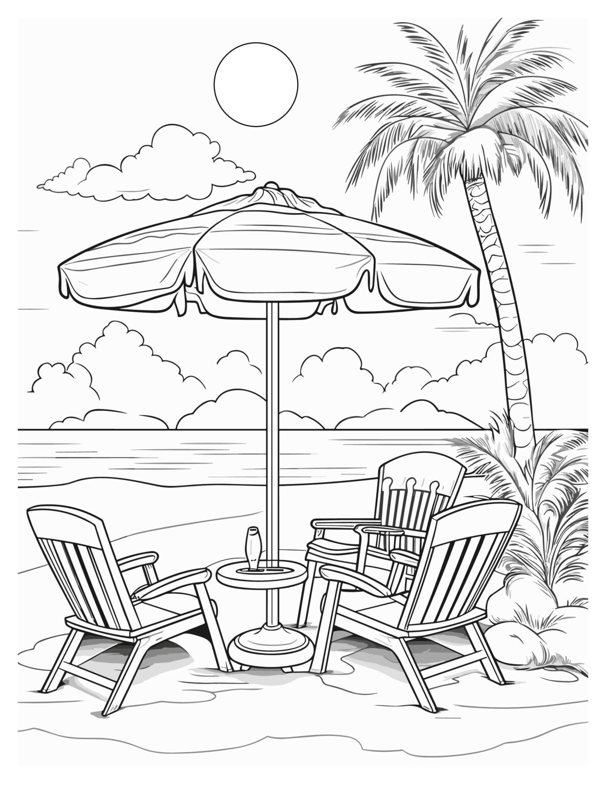 Fun In The Sun Coloring Pages: Brighten Your Day