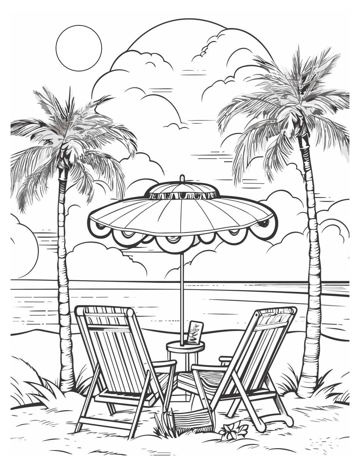 Fun In The Sun Coloring Pages: Brighten Your Day