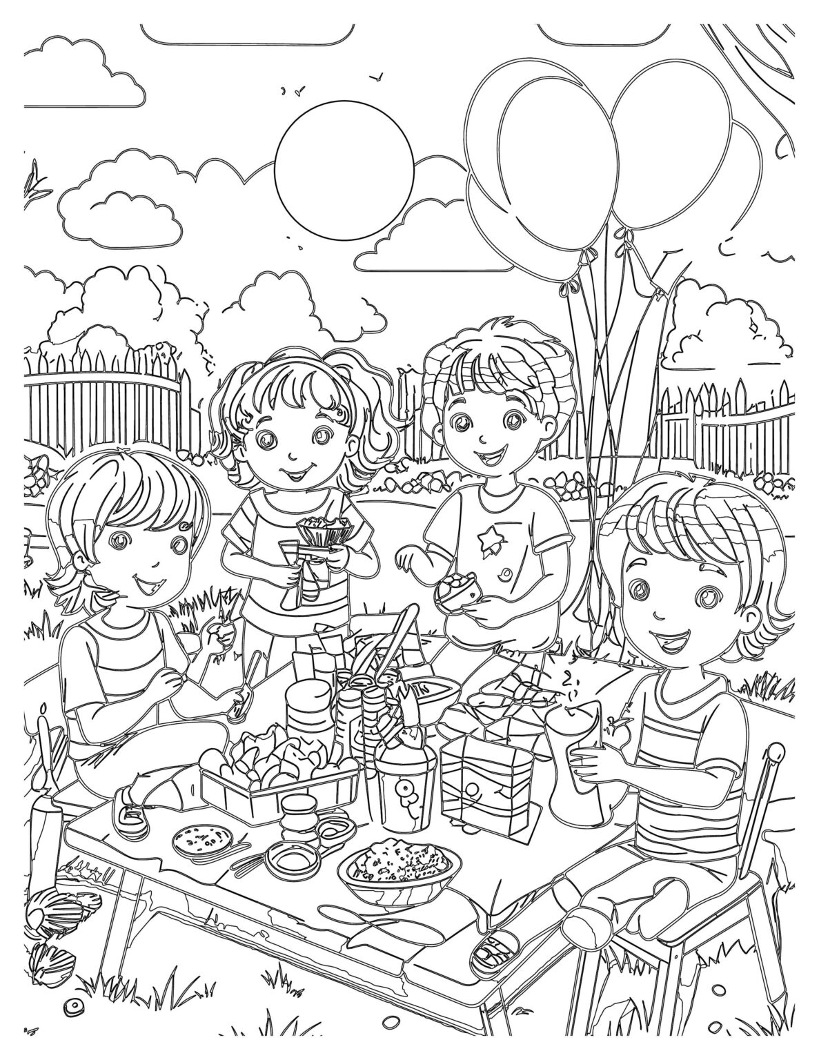 Fun In The Sun Coloring Pages: Brighten Your Day