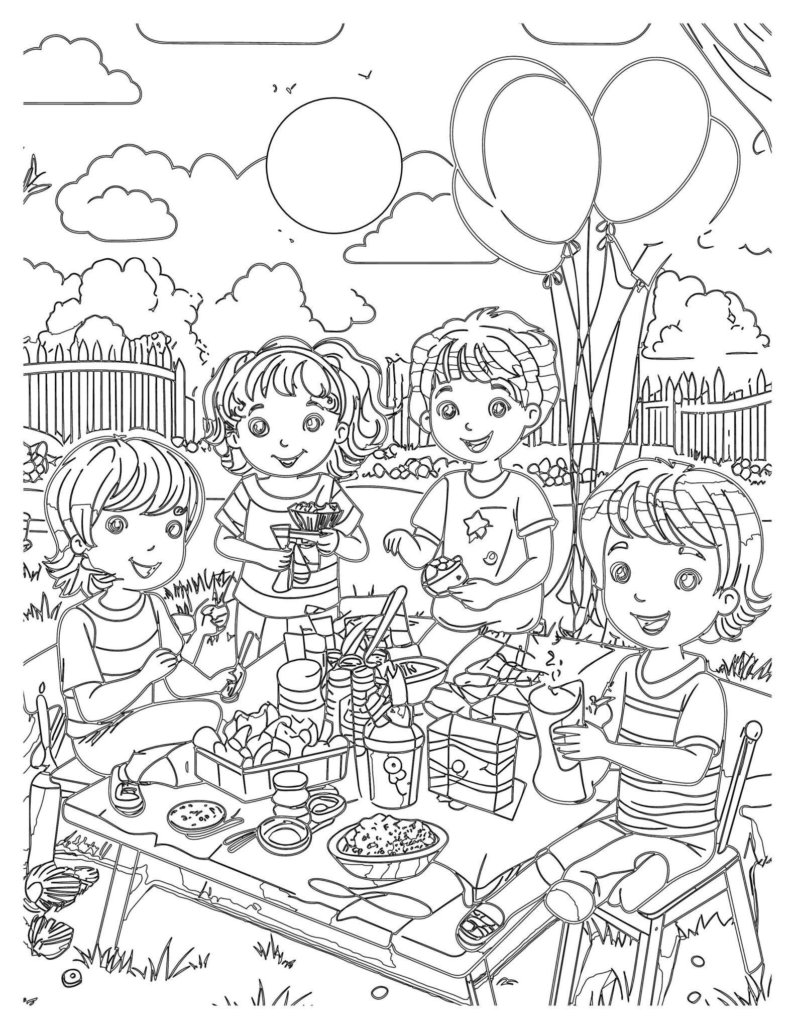 Fun In The Sun Coloring Pages: Brighten Your Day