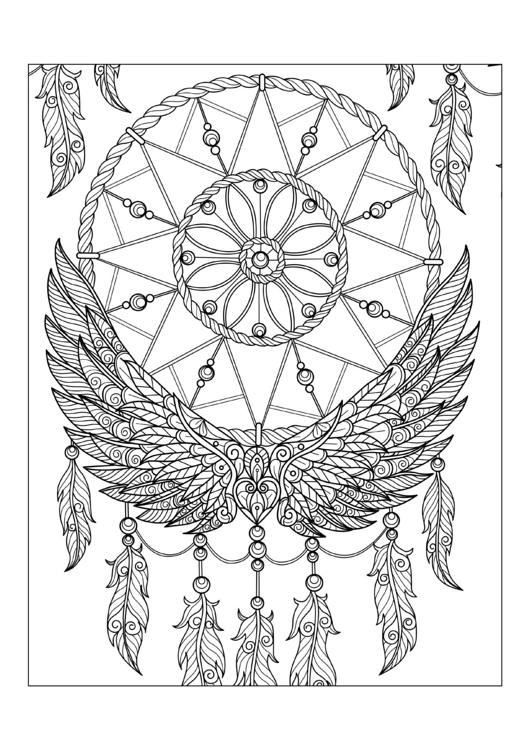 Dream Catcher Magic Coloring Pages I Capture Dreams in Color