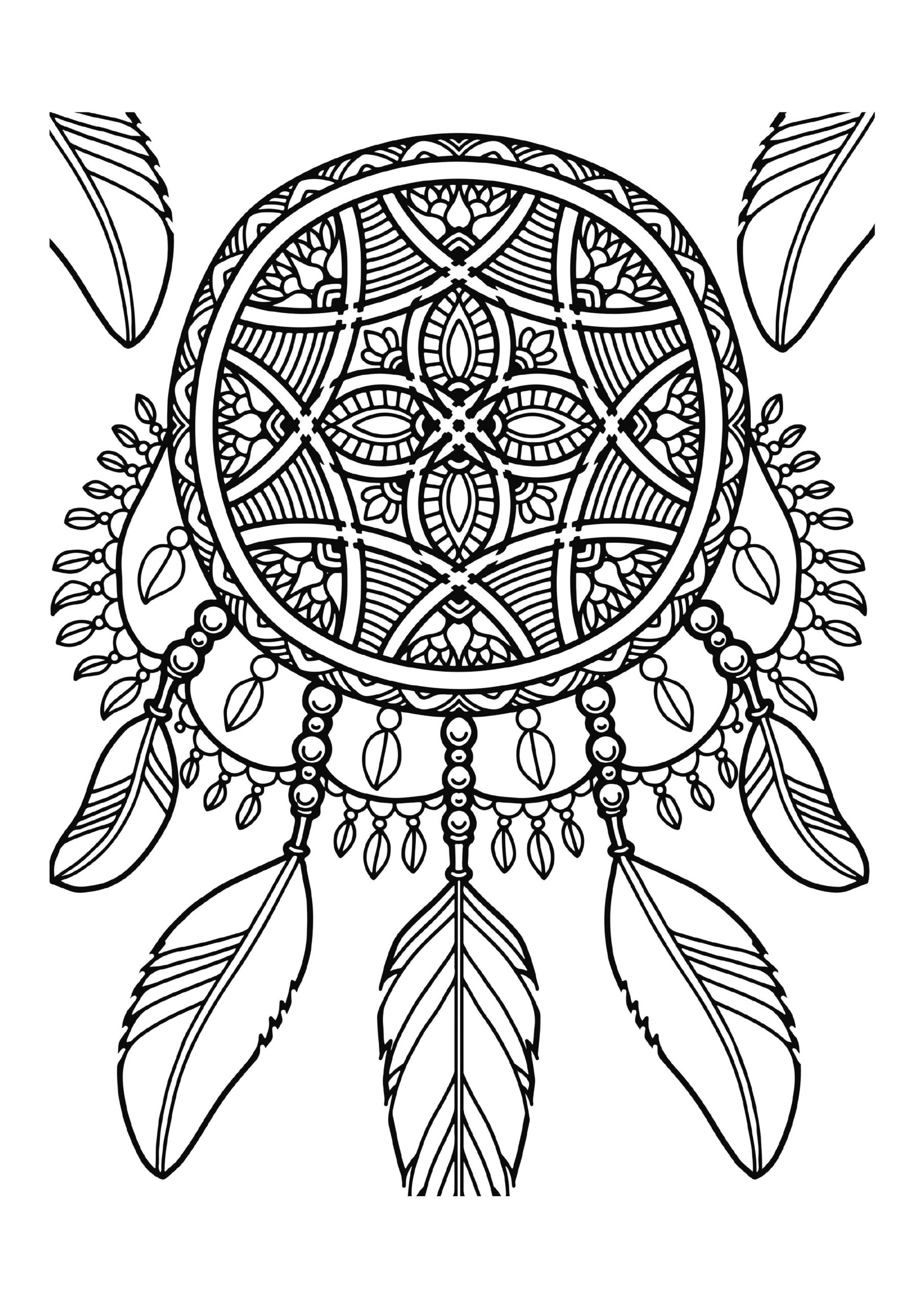Dream Catcher Magic Coloring Pages I Capture Dreams in Color