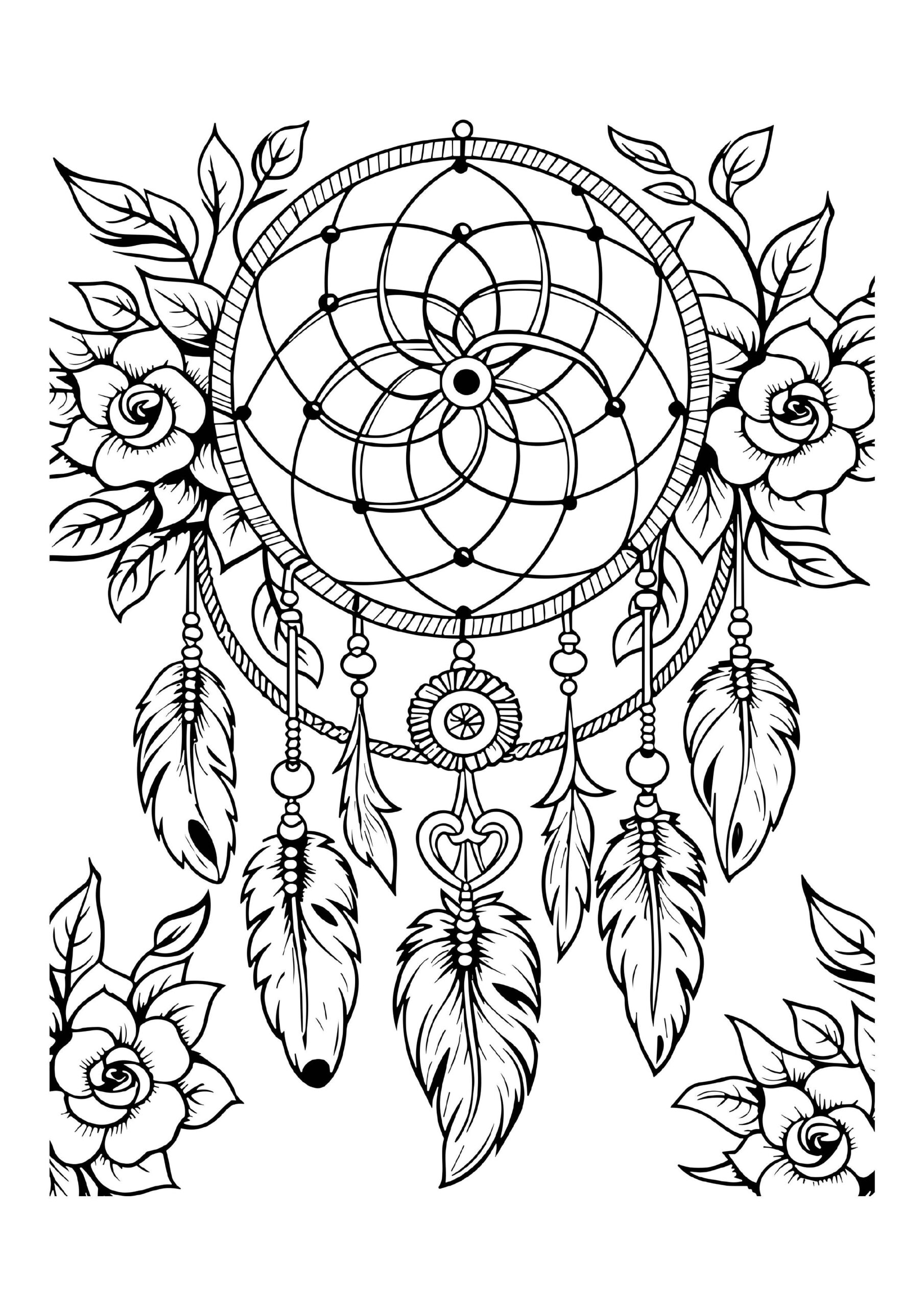 Dream Catcher Magic Coloring Pages I Capture Dreams in Color