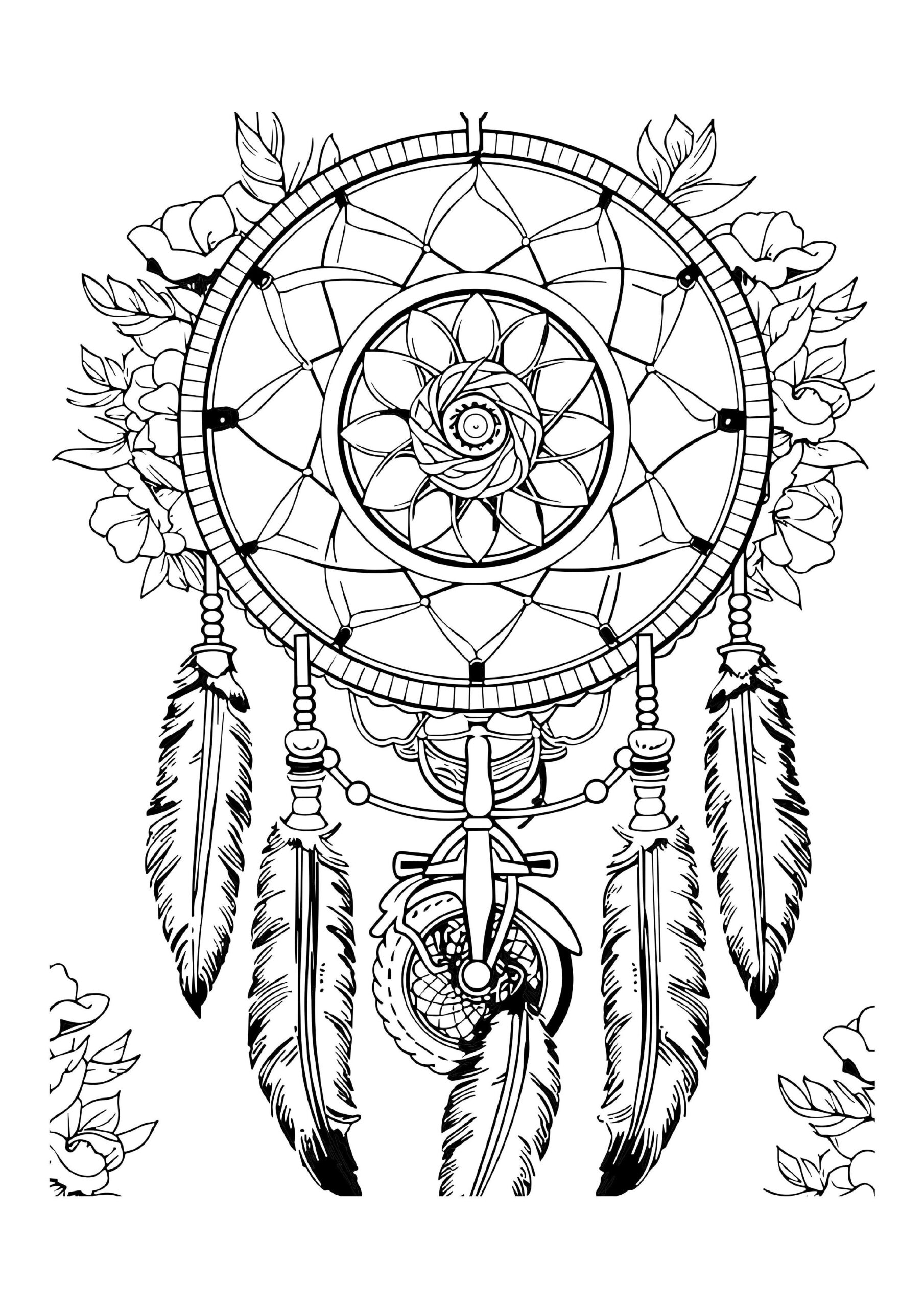 Dream Catcher Magic Coloring Pages I Capture Dreams in Color