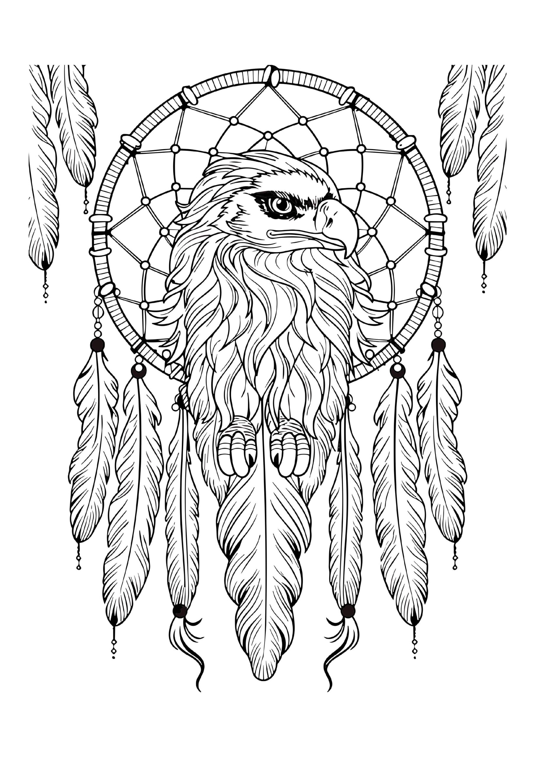 Dream Catcher Magic Coloring Pages I Capture Dreams in Color