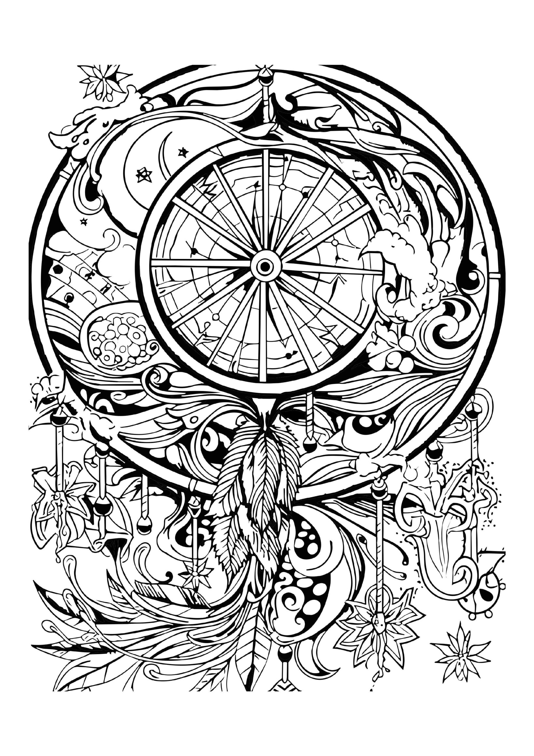 Dream Catcher Magic Coloring Pages I Capture Dreams in Color