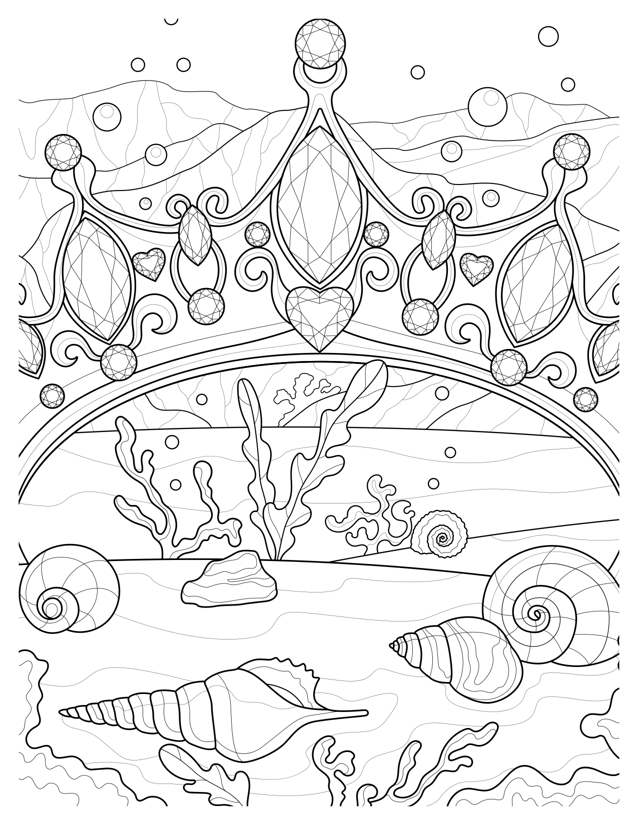 Majestic Underwater Kingdom Coloring Pages I Discover Serenity