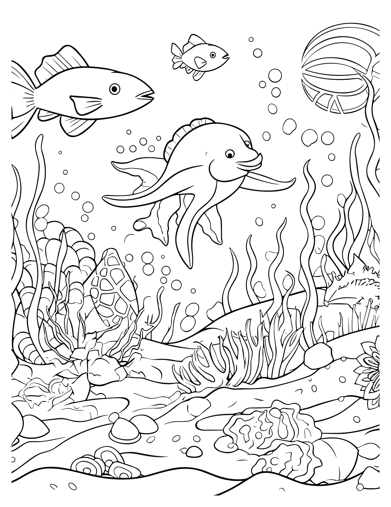 Majestic Underwater Kingdom Coloring Pages I Discover Serenity