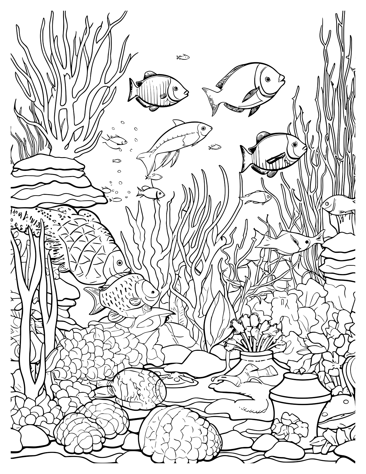 Majestic Underwater Kingdom Coloring Pages I Discover Serenity