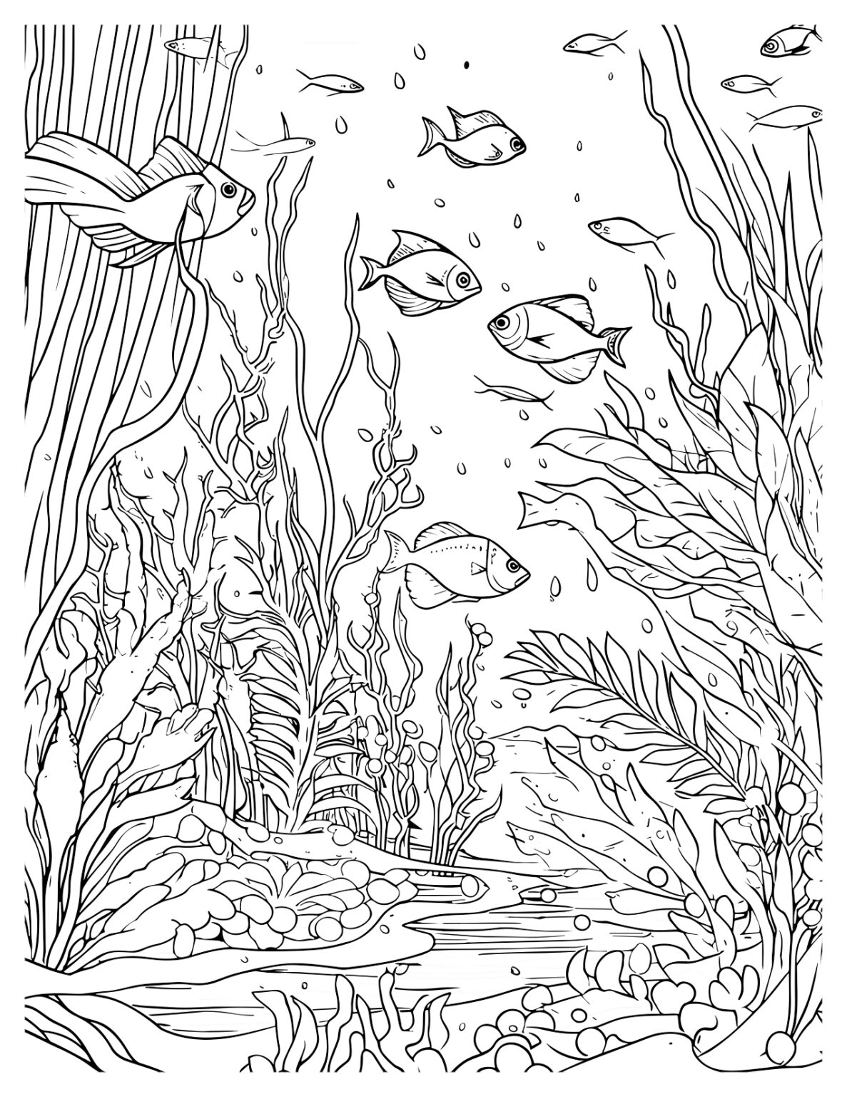 Majestic Underwater Kingdom Coloring Pages I Discover Serenity