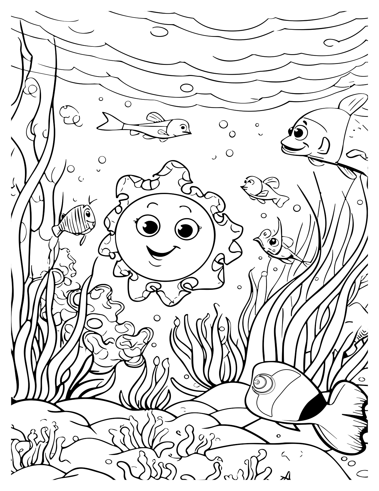 Majestic Underwater Kingdom Coloring Pages I Discover Serenity